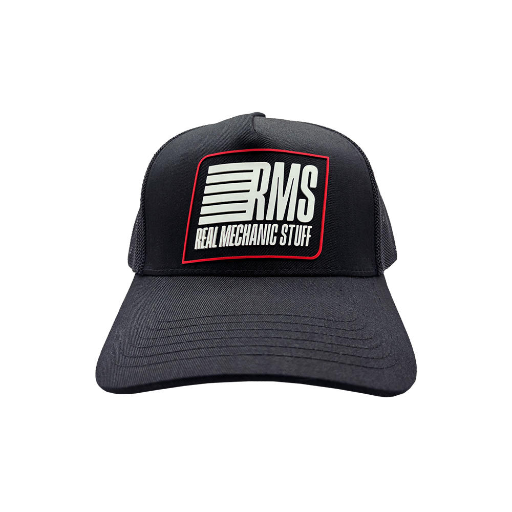Real Mechanic Stuff Square Logo Trucker Hat - Donut Media Store